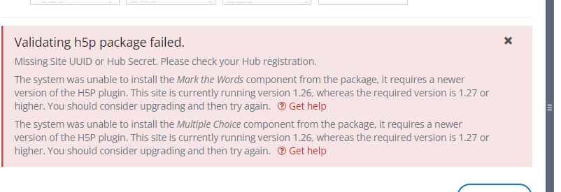Unable to Install 'Quiz' Question set | H5P